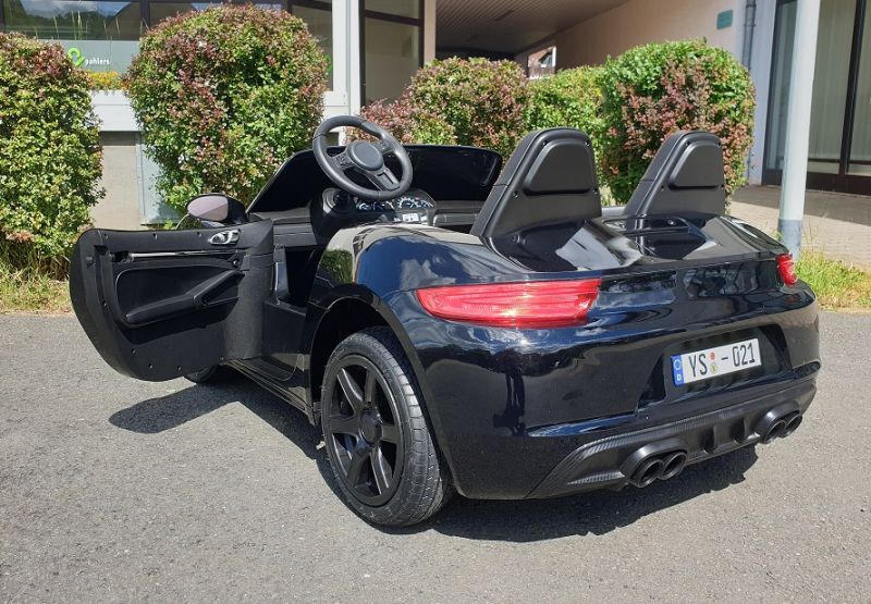 Kinderfahrzeug elektrisch groß XXL Porsche 24V doppelsitzer bis 16 km/h ...